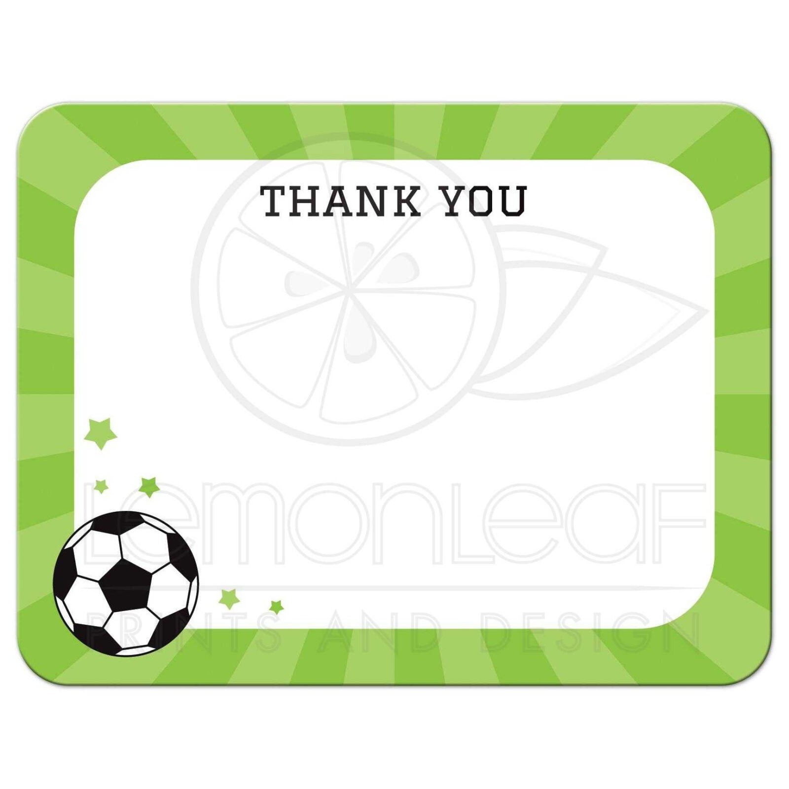 Soccer Thank You Card Template – Office.gelorailmu.com